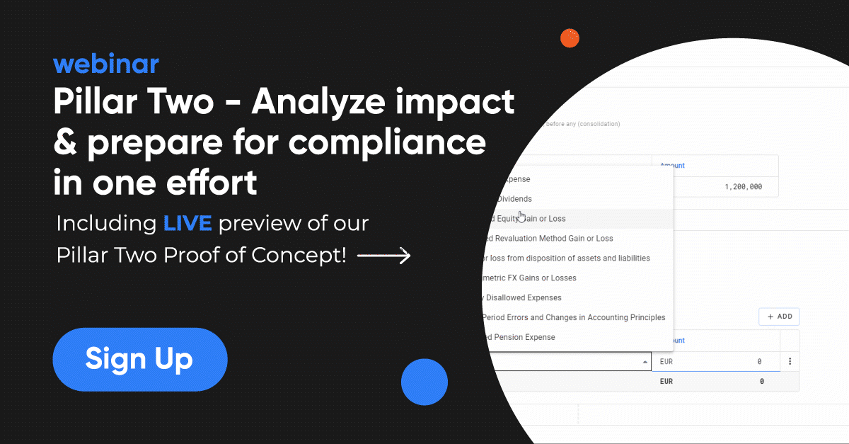 Webinar: Pillar Two - analyze impact & prepare for compliance in one effort