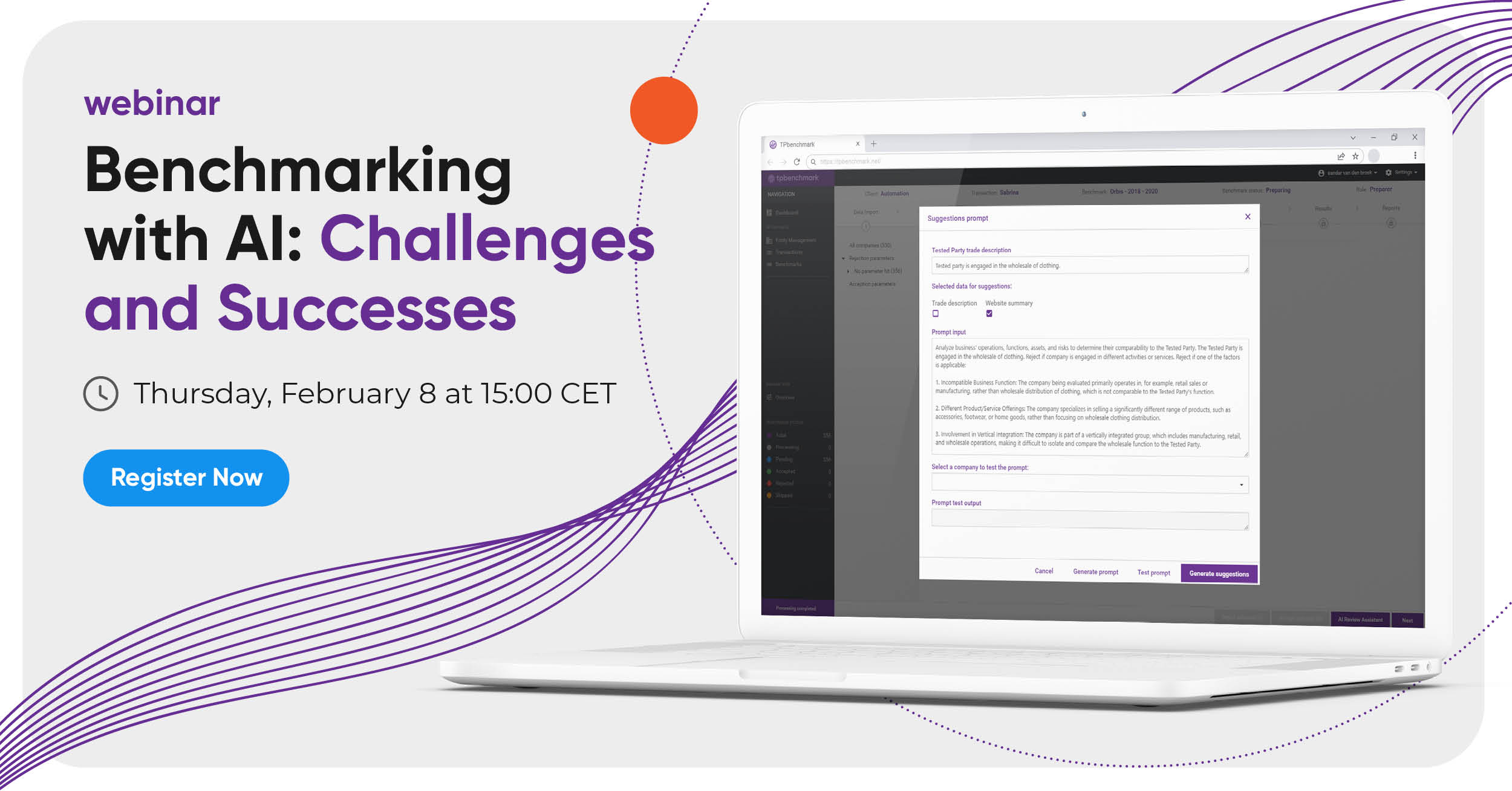 Webinar: TPbenchmark and AI – Challenges and Successes